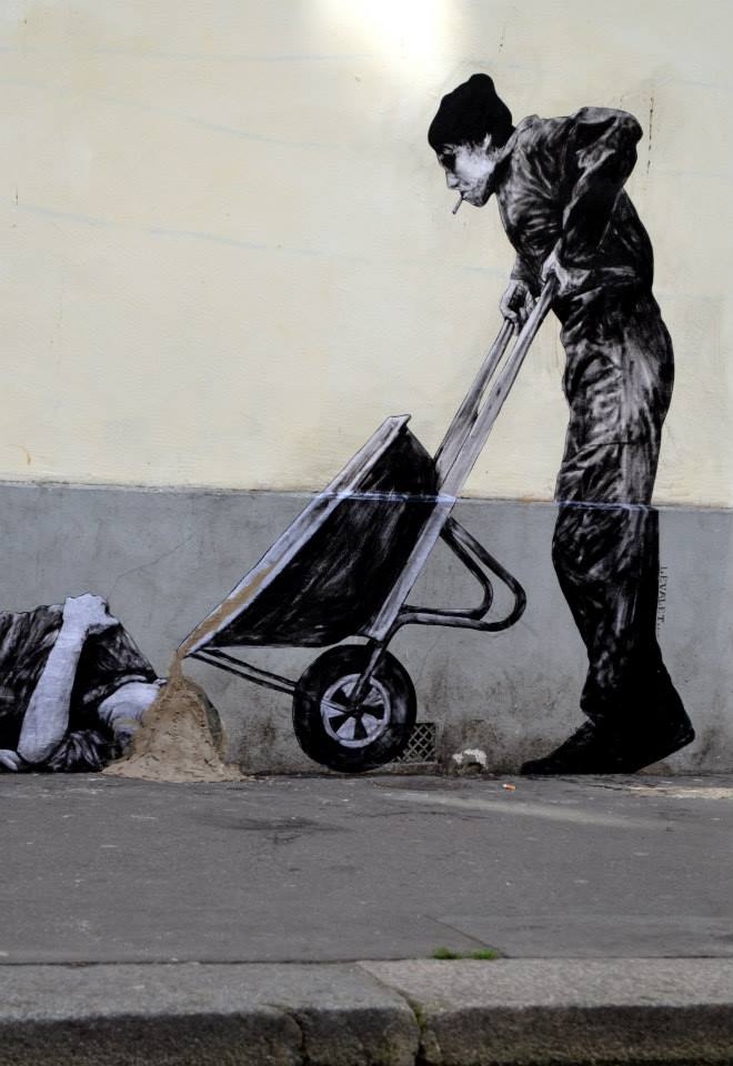 Levalet /// Le Marchand de Sable, Paris