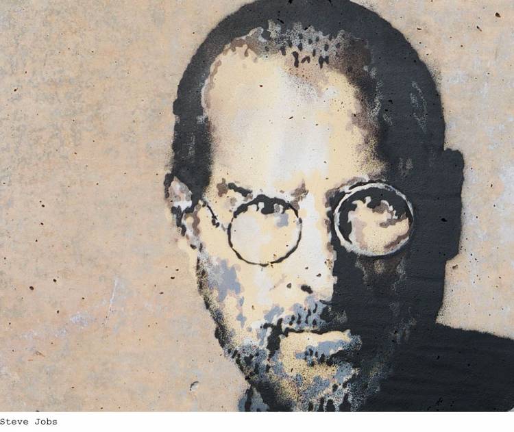 Banksy /// Steve Jobs dans la "Jungle" de Calais
