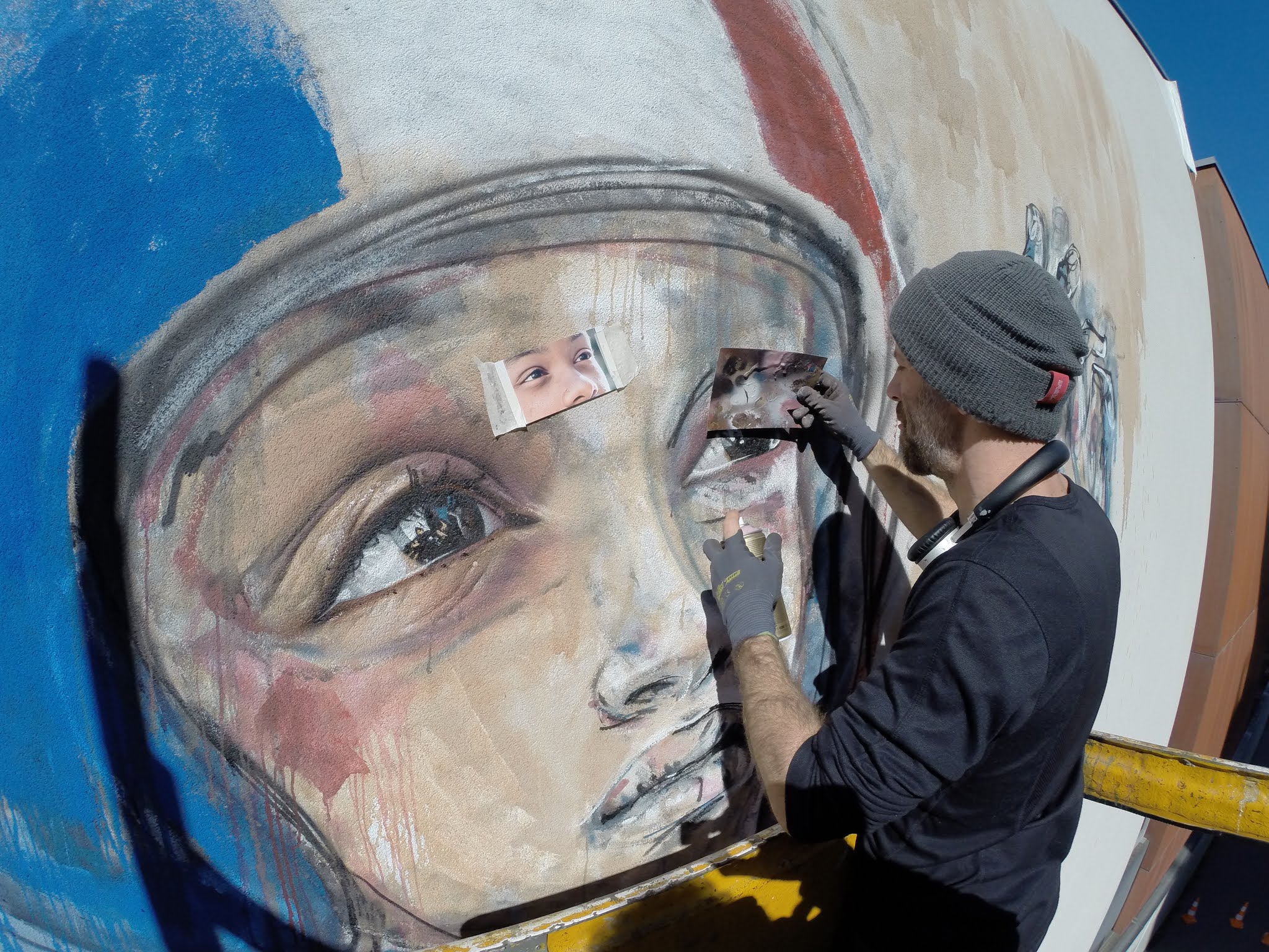 Herakut /// Première grande fresque en France, Paris 13