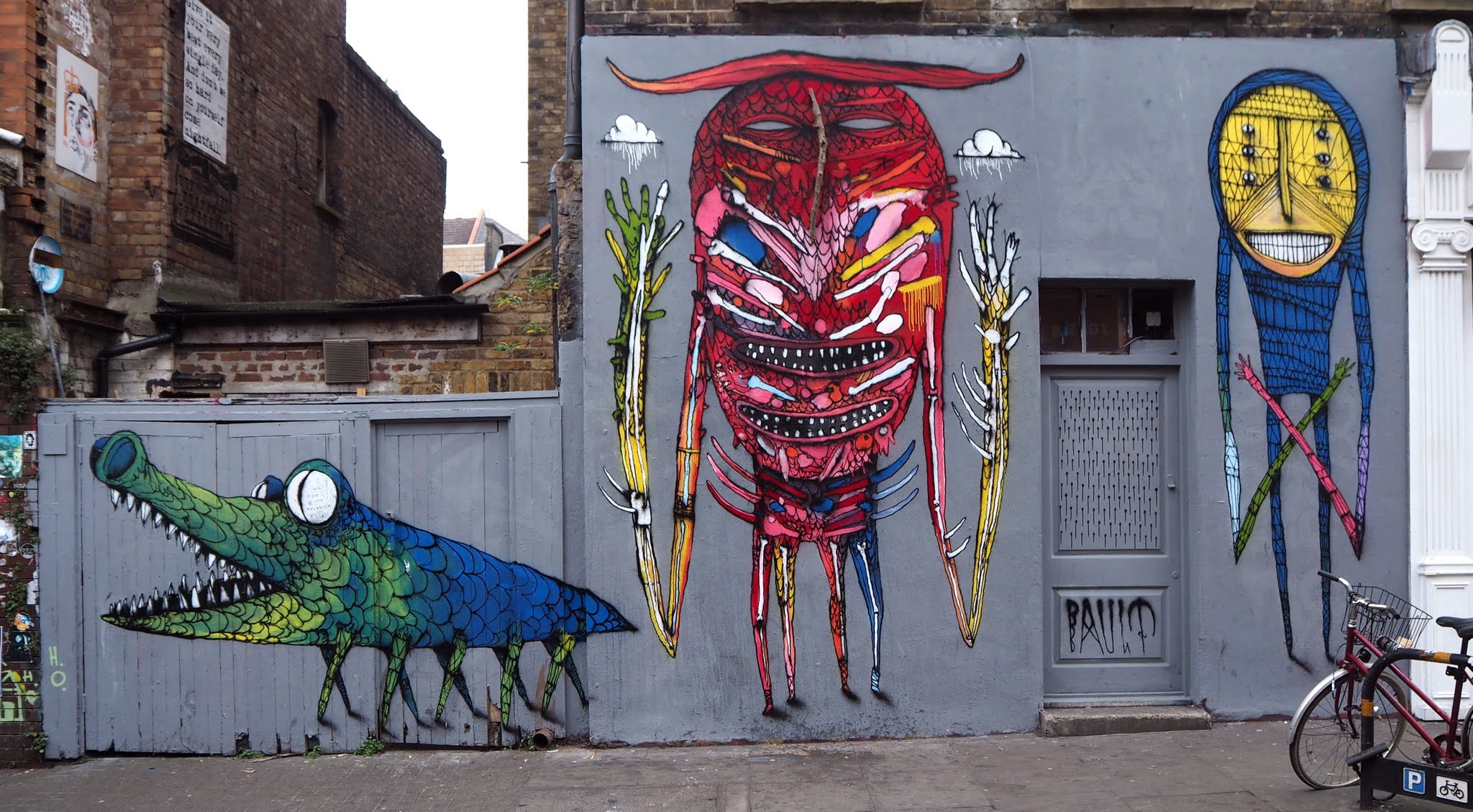 Bault /// Bestiaire fantastique et coloré sur Hanbury, Londres