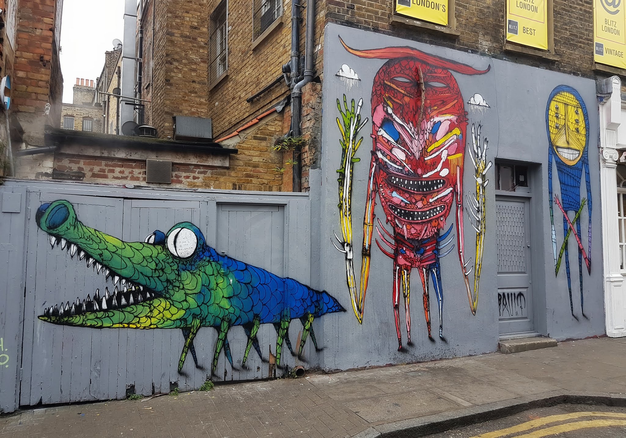 Bault /// Bestiaire fantastique et coloré sur Hanbury, Londres