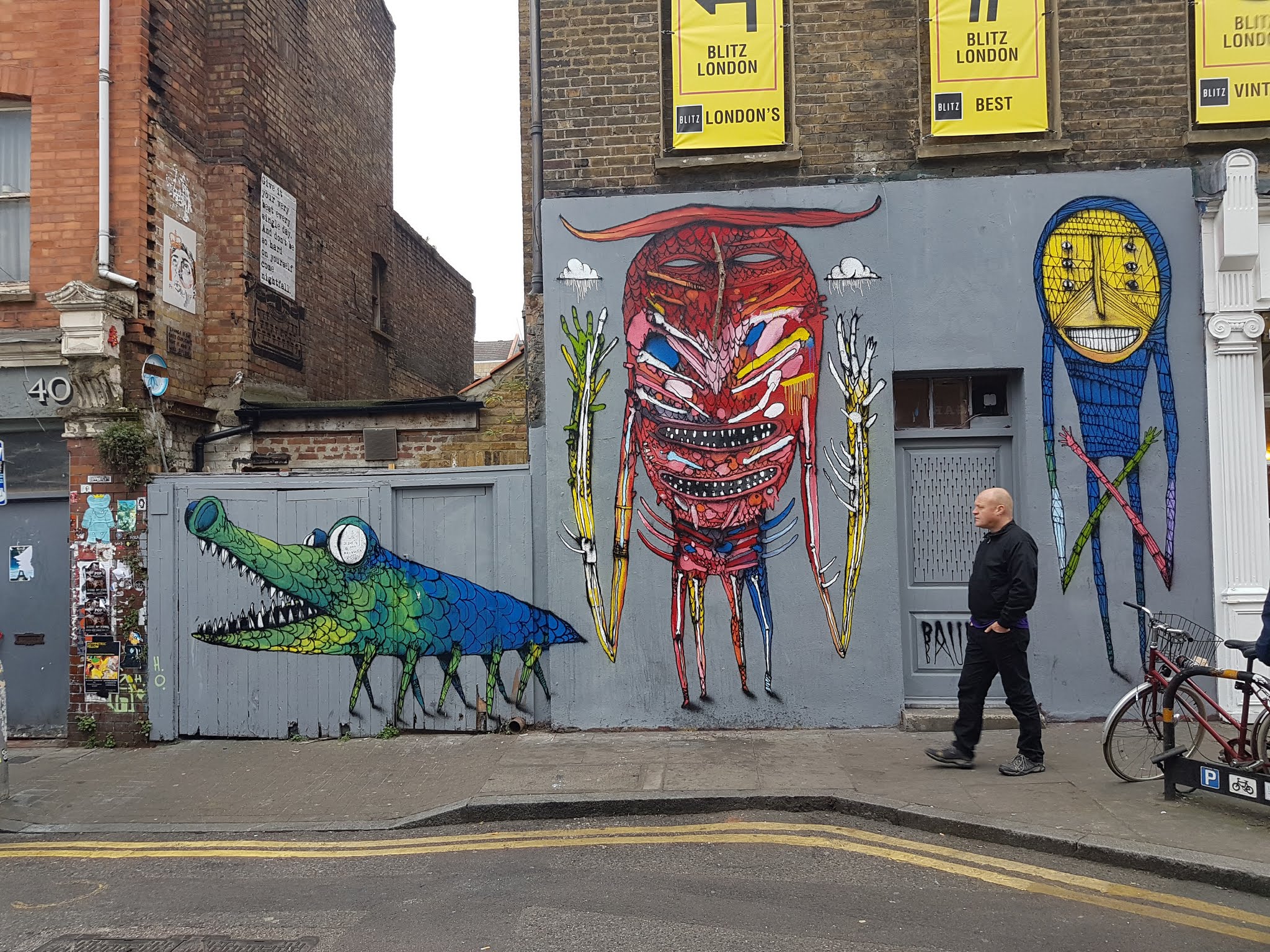 Bault /// Bestiaire fantastique et coloré sur Hanbury, Londres
