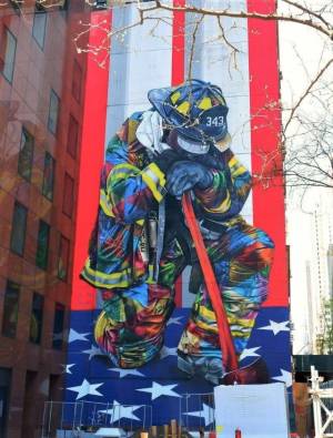 Eduardo Kobra /// Hommage aux « Braves » du 9/11, New-York, USA